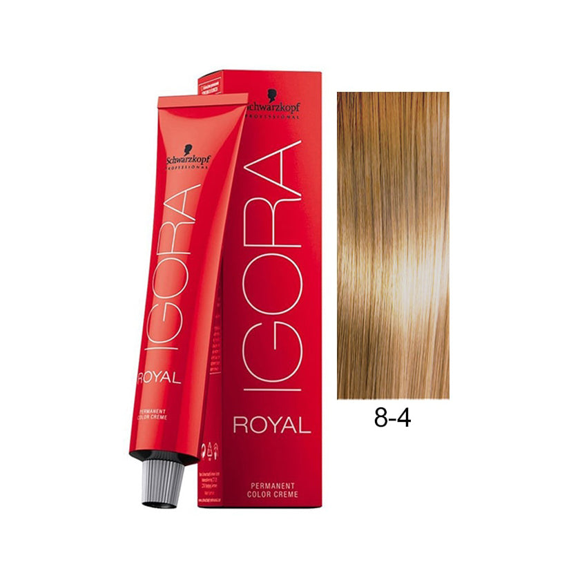 Schwarzkopf Igora Royal Hair Color 8-4 Light Blonde Beige – Allurify.pk